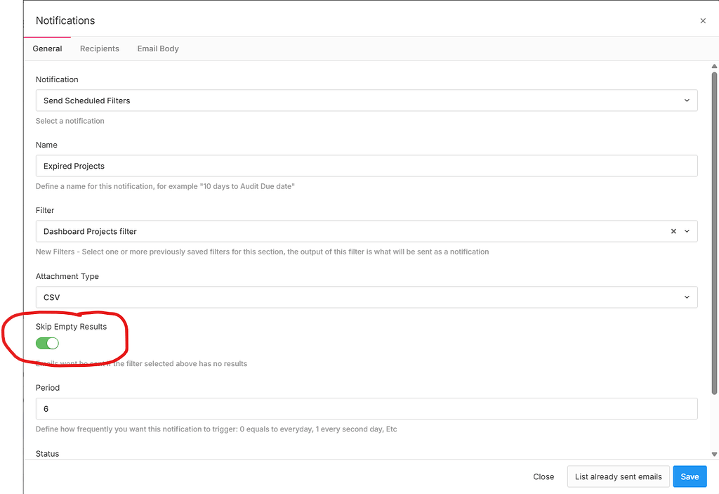 Bug - "skip empty results" not working - Forum - Software - eramba