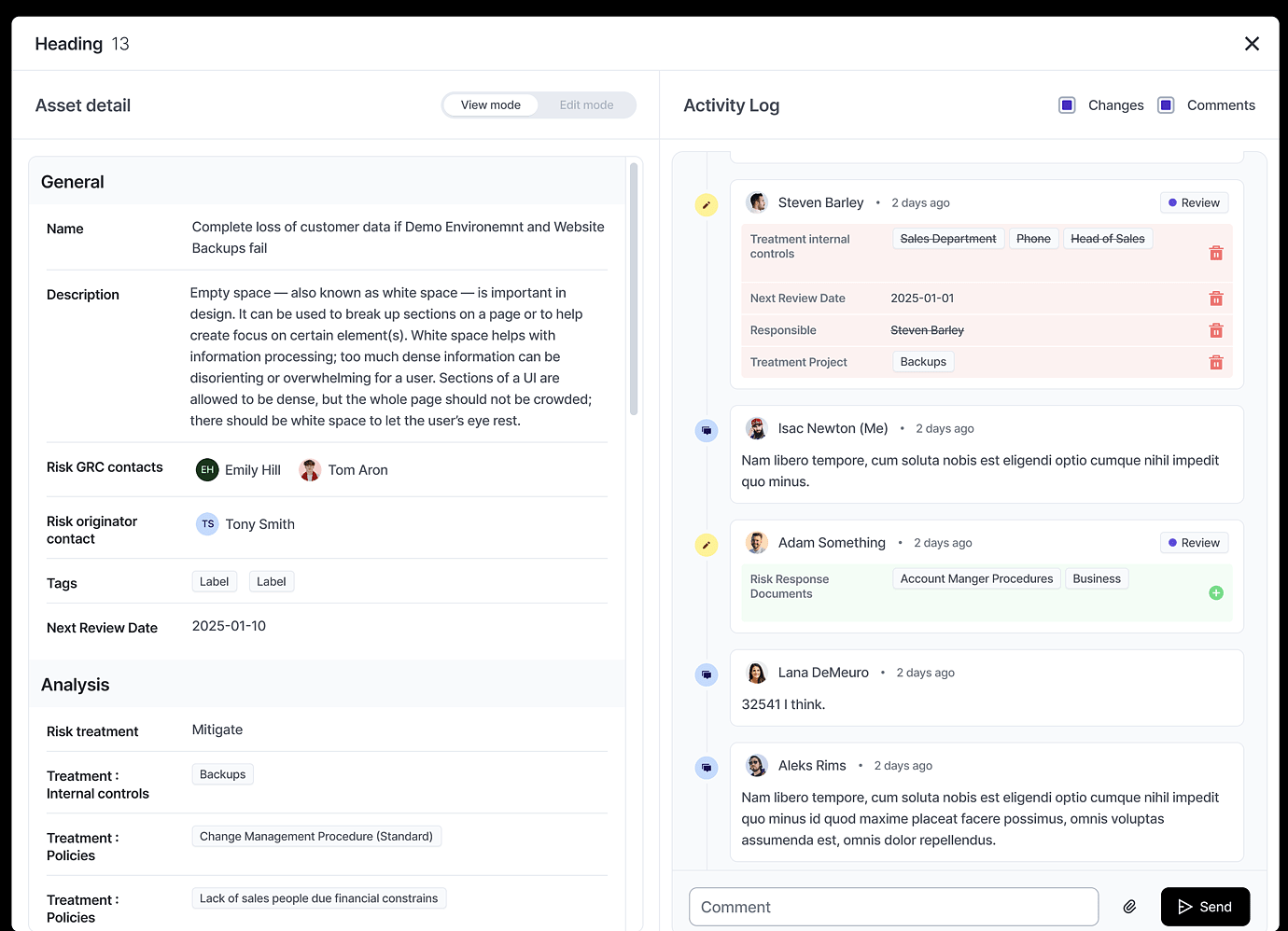 Feature - New User Interface for eramba - Forum - Software - eramba