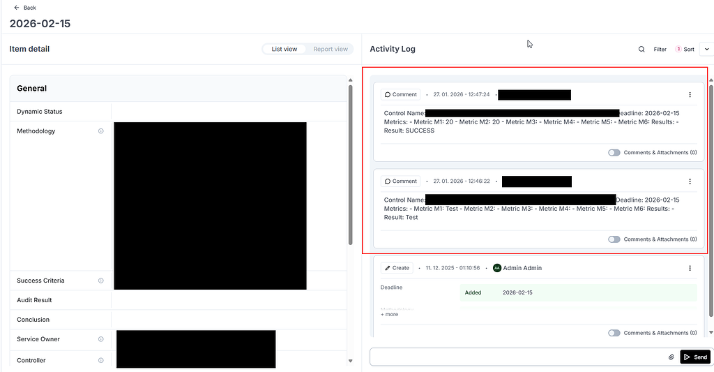 Bug - "Detailed View" Comments formatting and user name improperly ...