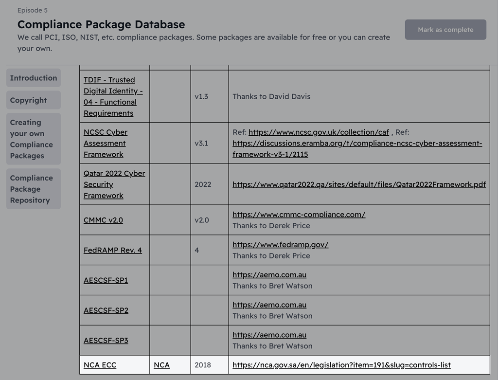 Offtopic - New Compliance Package - NCA ECC - Forum - Software - eramba
