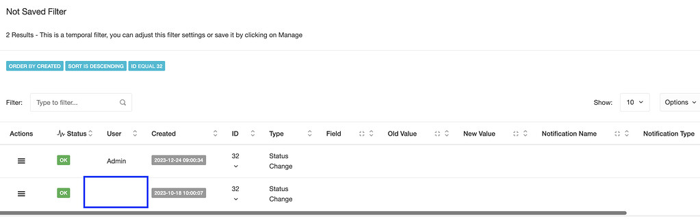 Feature - tag actions done by system as such in activity log - Forum ...
