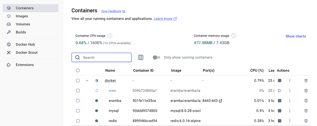 Question - cron setup on community using docker on windows - Forum - Installation - eramba